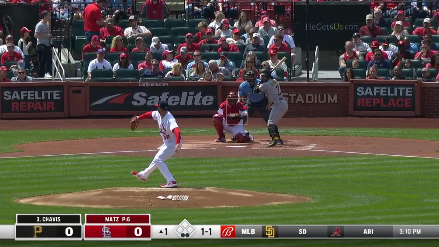 Steven Matz Ball to Michael Chavis | 04/10/2022 | St. Louis Cardinals