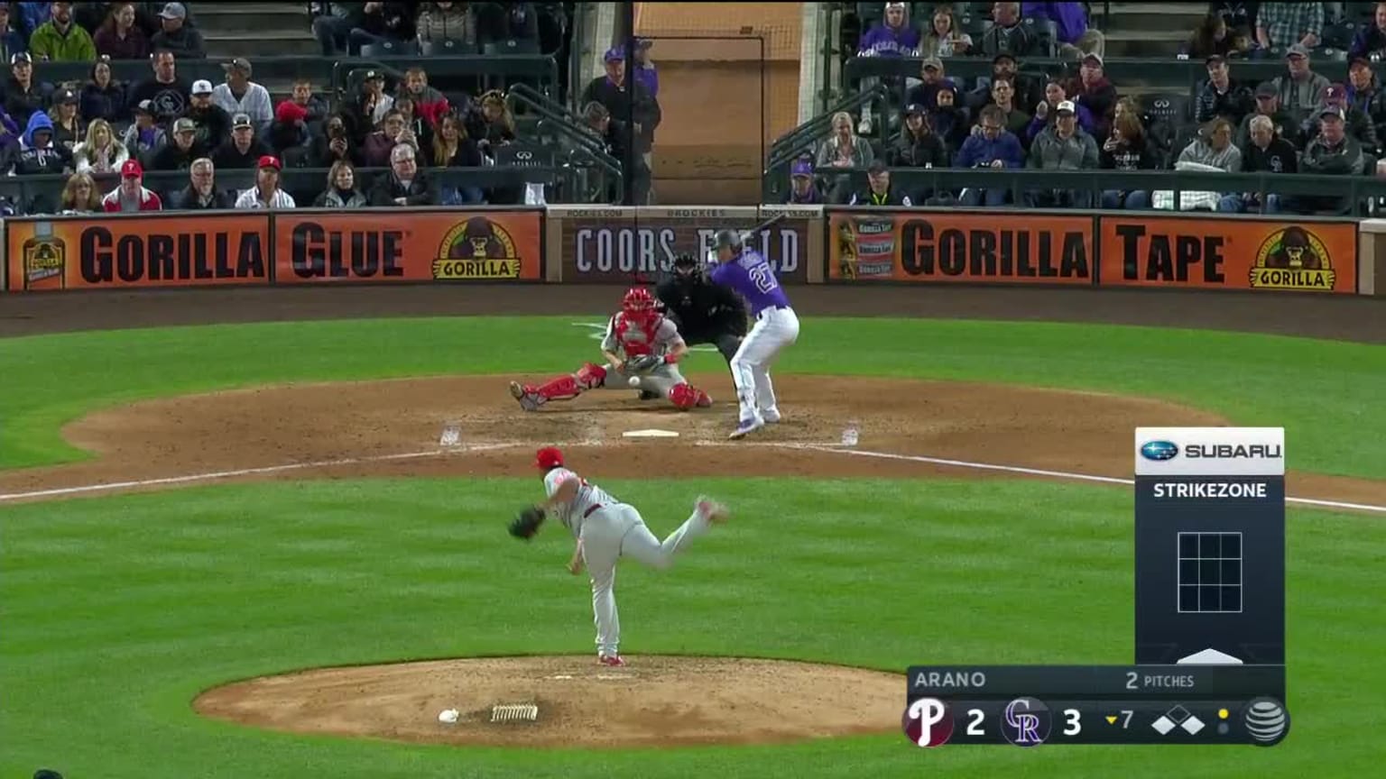 Victor Arano Ball In Dirt to Trevor Story | 04/18/2019 | MLB.com