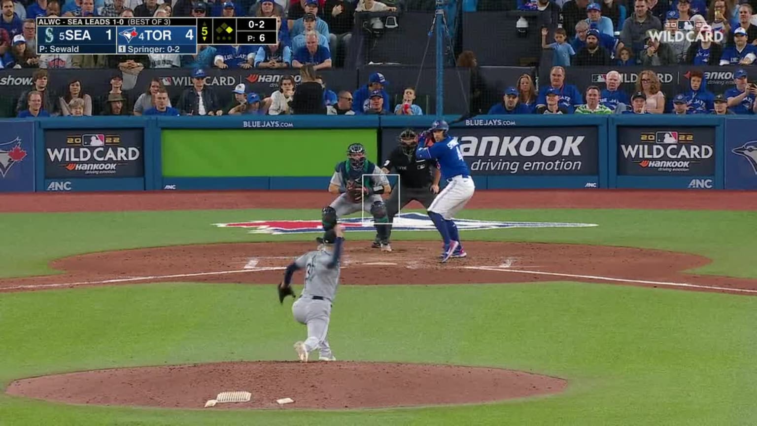 George Springer strikes out swinging. | 10/08/2022 | Seattle Mariners