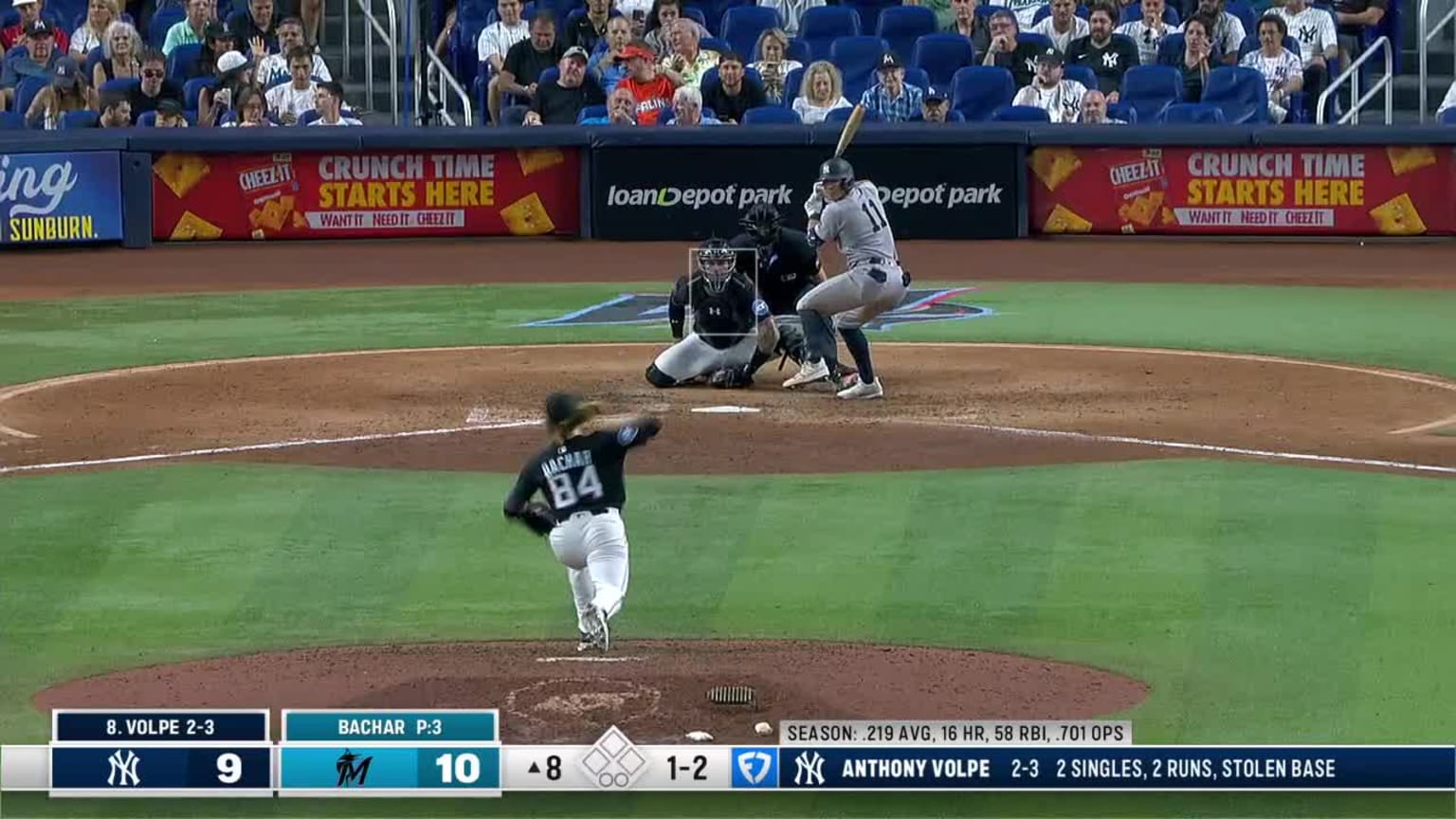 Lake Bachar Ball to Anthony Volpe | 08/01/2025 | MLB.com