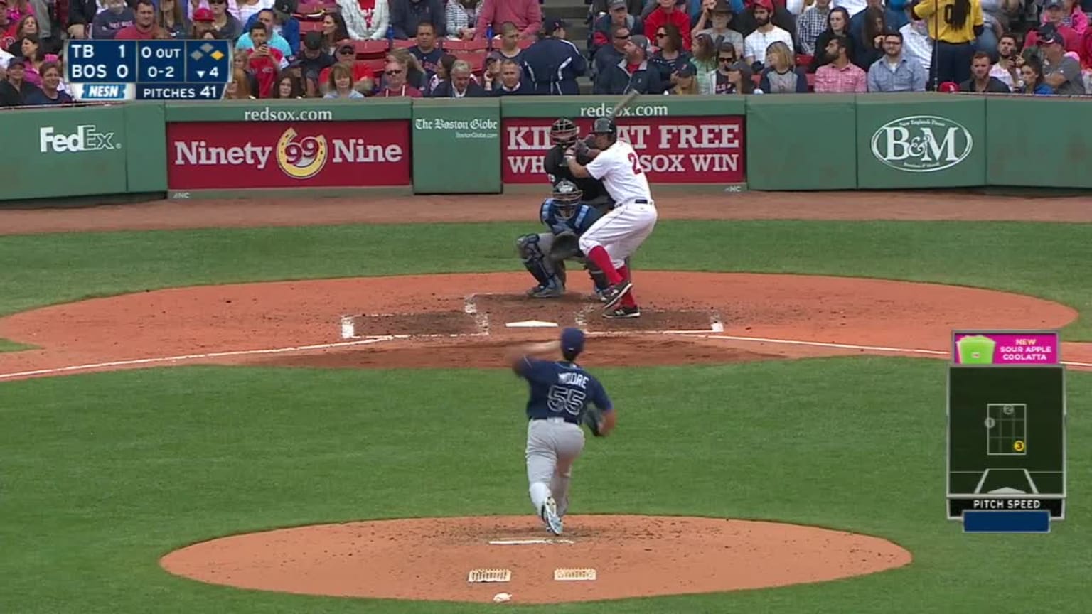 Xander Bogaerts homers (10) on a fly ball to left field. Dustin Pedroia ...