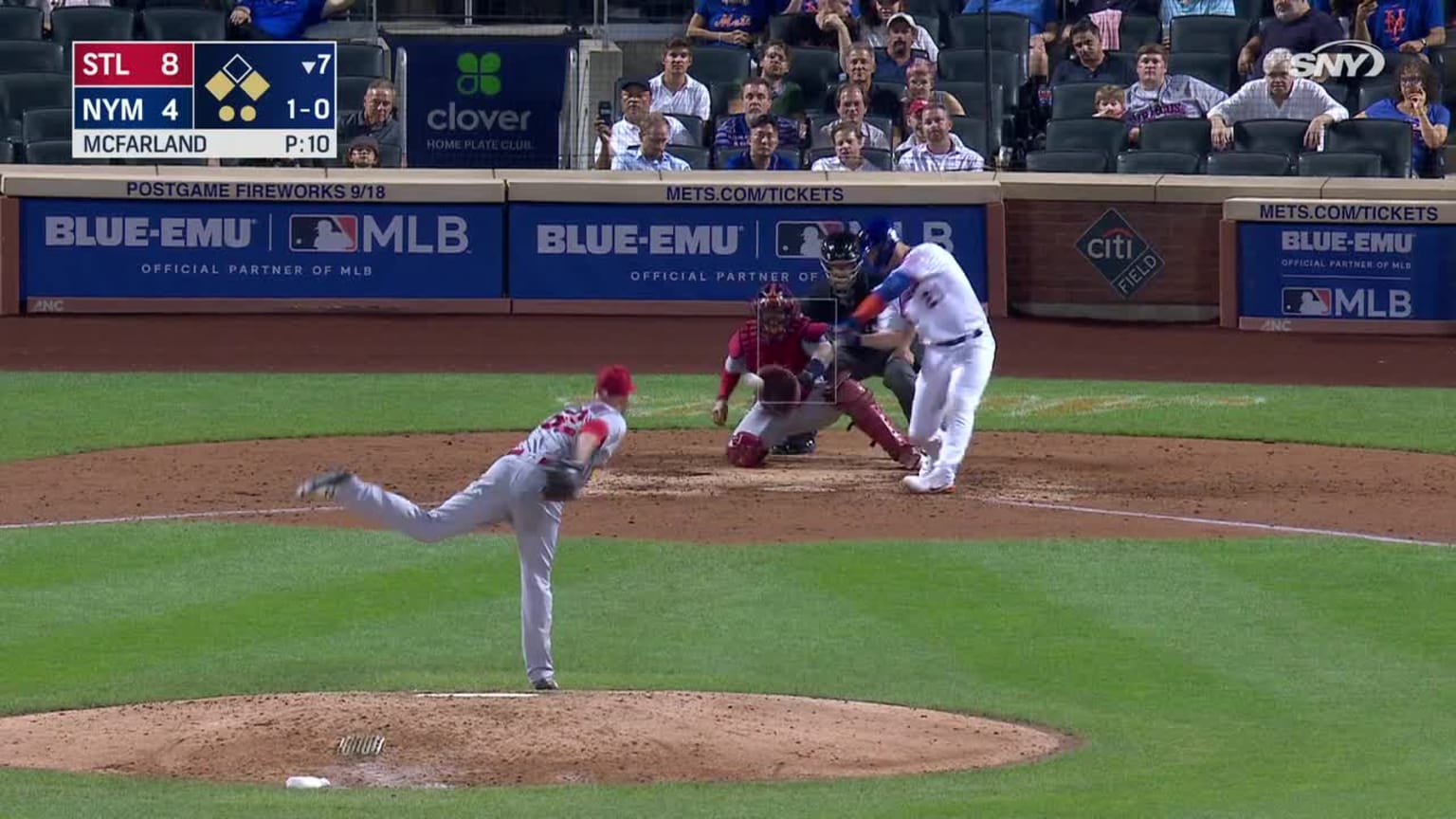 Pete Alonso flies out sharply to right fielder Lars Nootbaar. | 09/15 ...