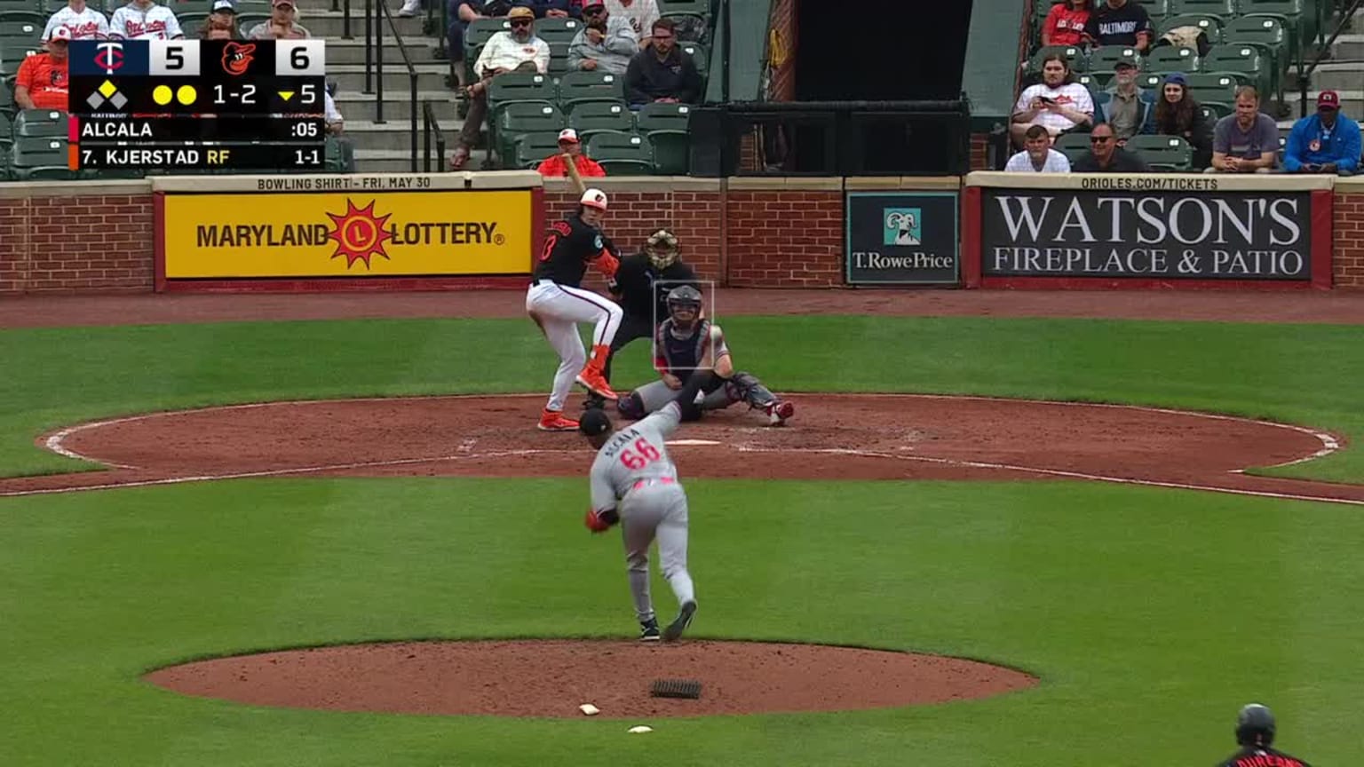 Heston Kjerstad grounds out, first baseman Jonah Bride to pitcher Jorge ...