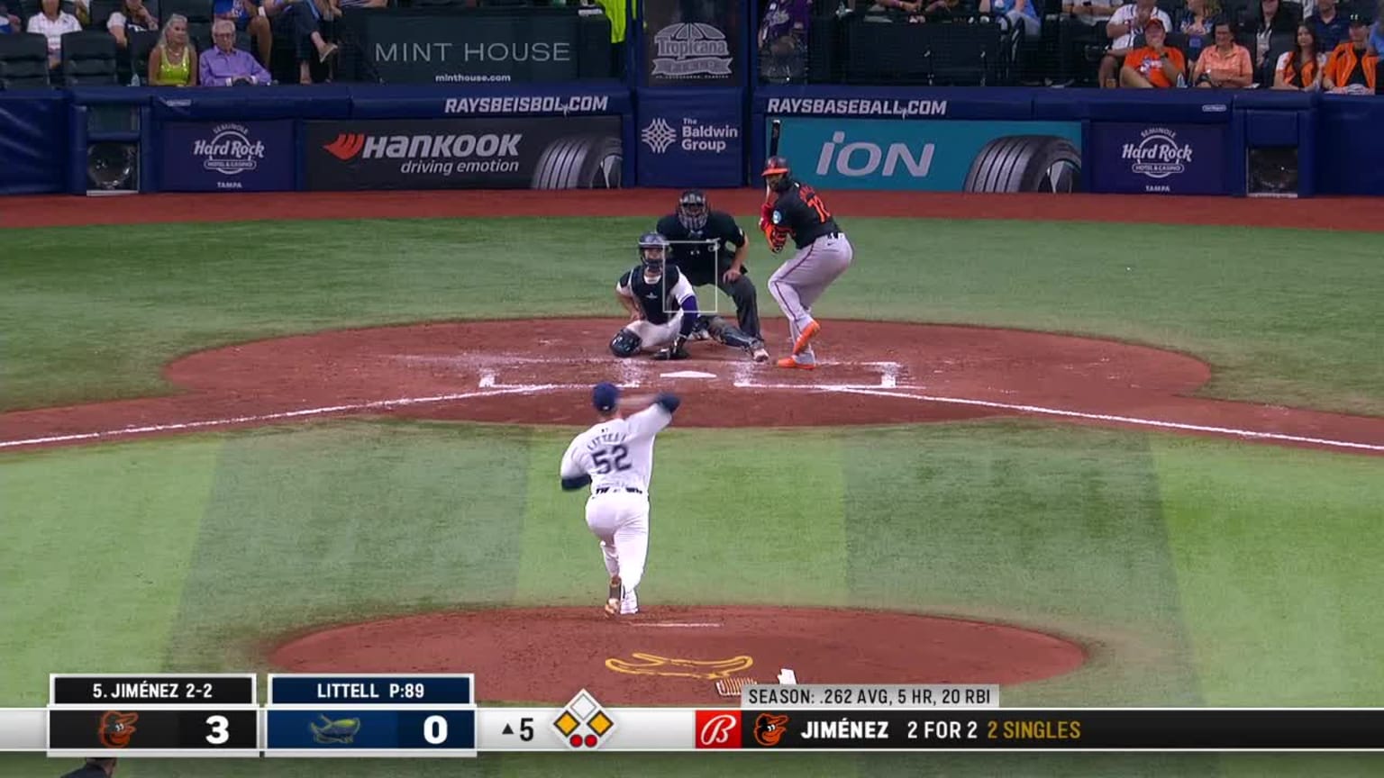 Eloy Jiménez grounds into a force out, shortstop Taylor Walls to second ...