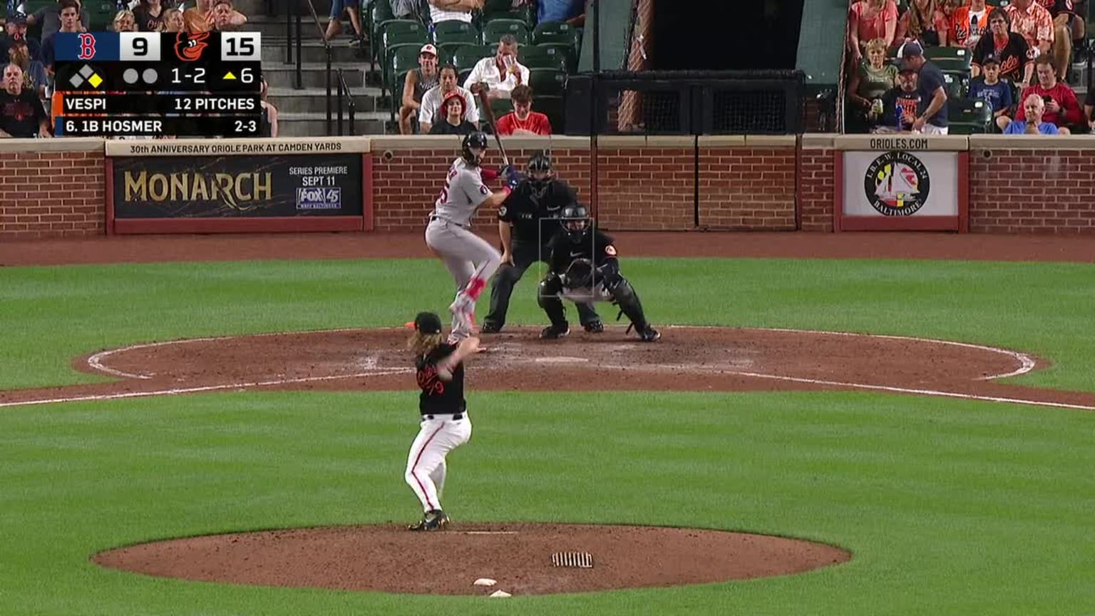 Eric Hosmer grounds into a double play, pitcher Nick Vespi to shortstop ...