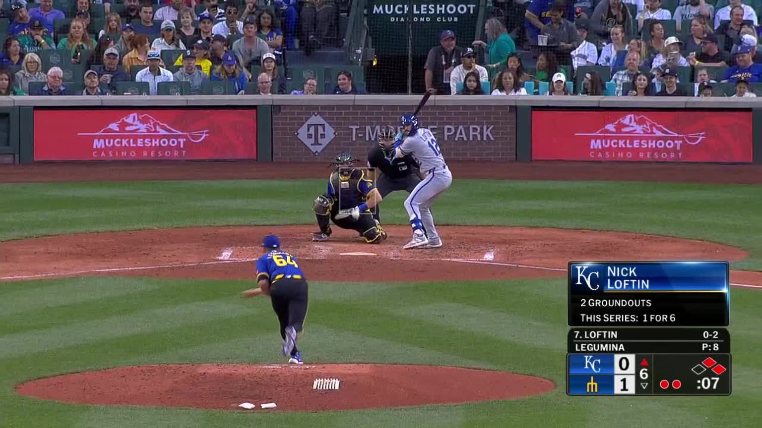 Nick Loftin flies out to right fielder Dominic Canzone. | 07/03/2025 ...