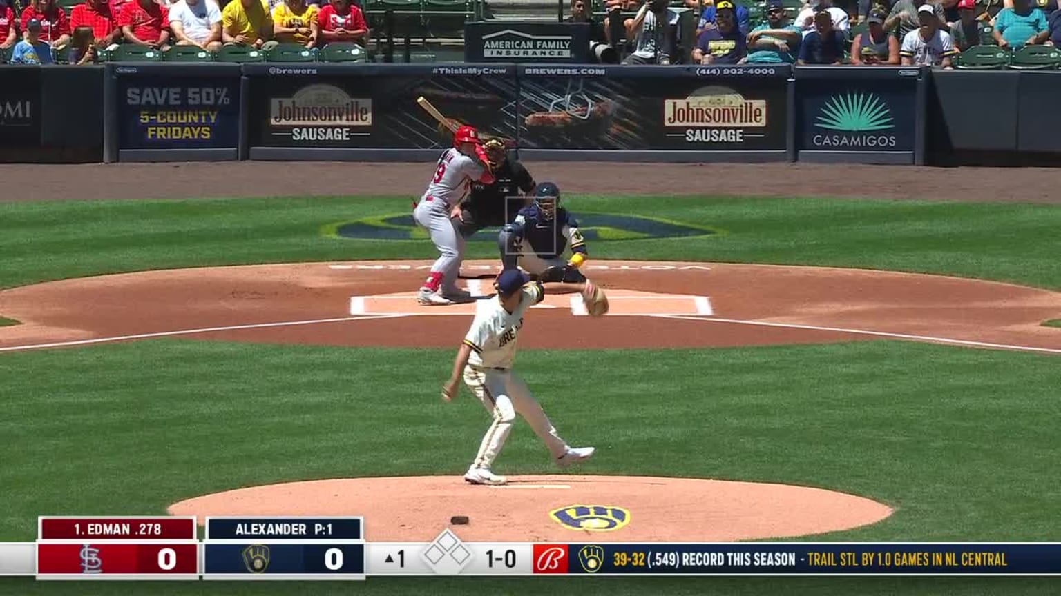 Jason Alexander Ball to Tommy Edman | 06/23/2022 | New York Yankees