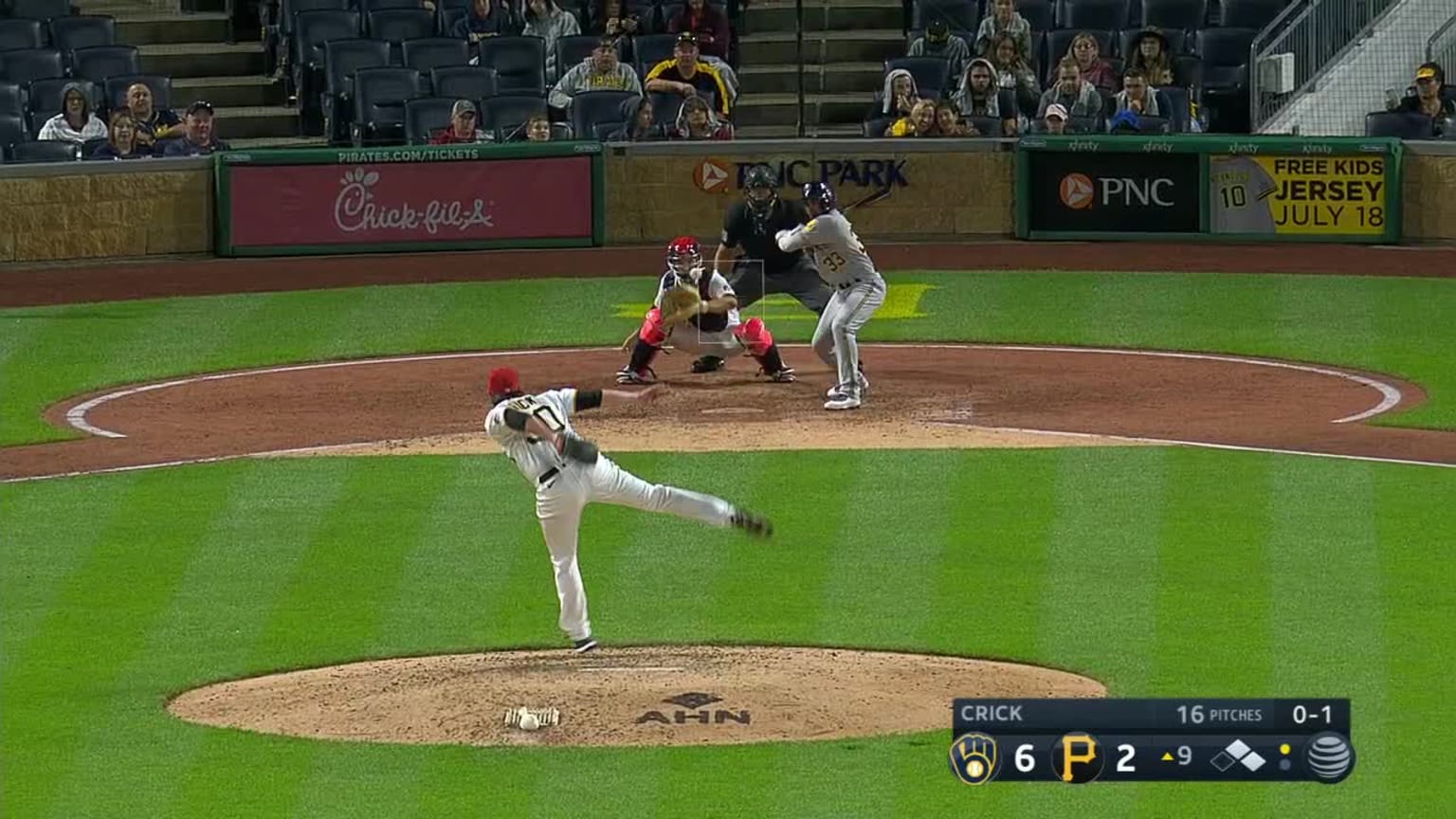 Kyle Crick Called Strike to Pablo Reyes | 07/02/2021 | Pittsburgh Pirates
