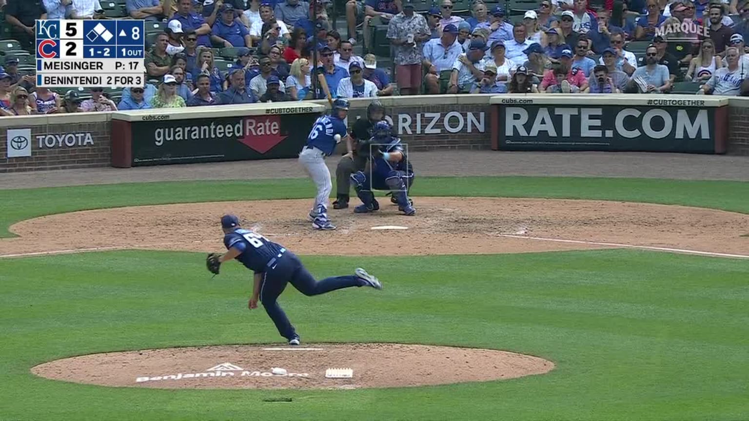 Ryan Meisinger Bola mala to Andrew Benintendi | 20/08/2021 | Los ...