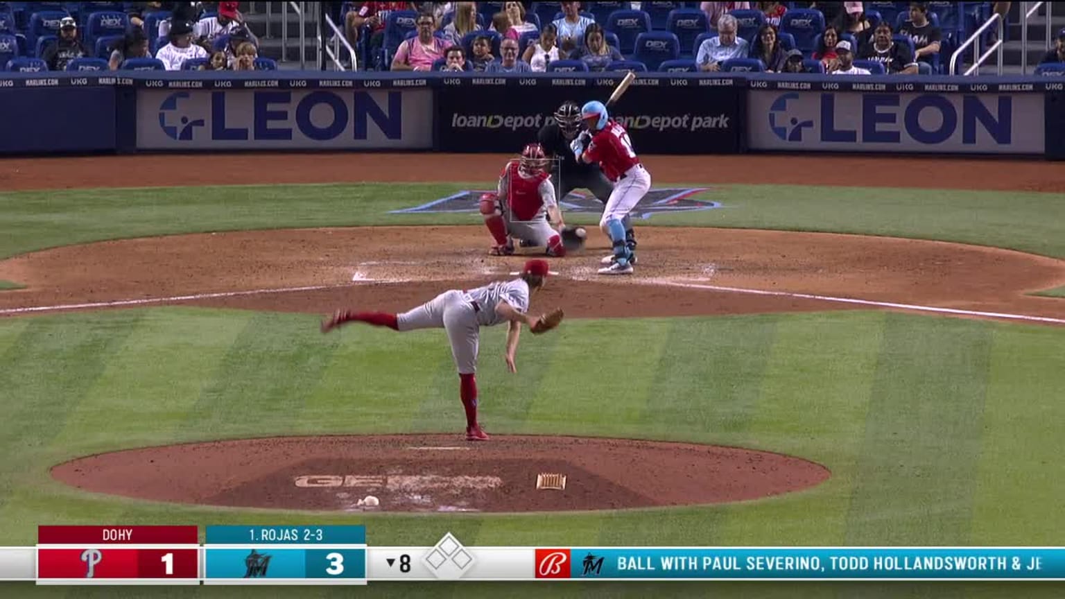 Kyle Dohy Ball to Miguel Rojas | 10/02/2021 | MLB.com