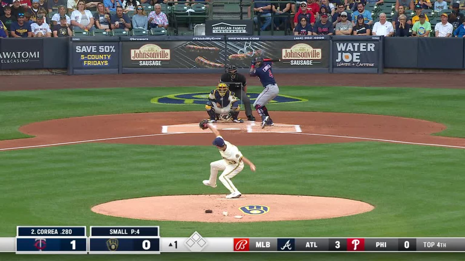 Ethan Small Ball to Carlos Correa | 07/26/2022 | San Diego Padres