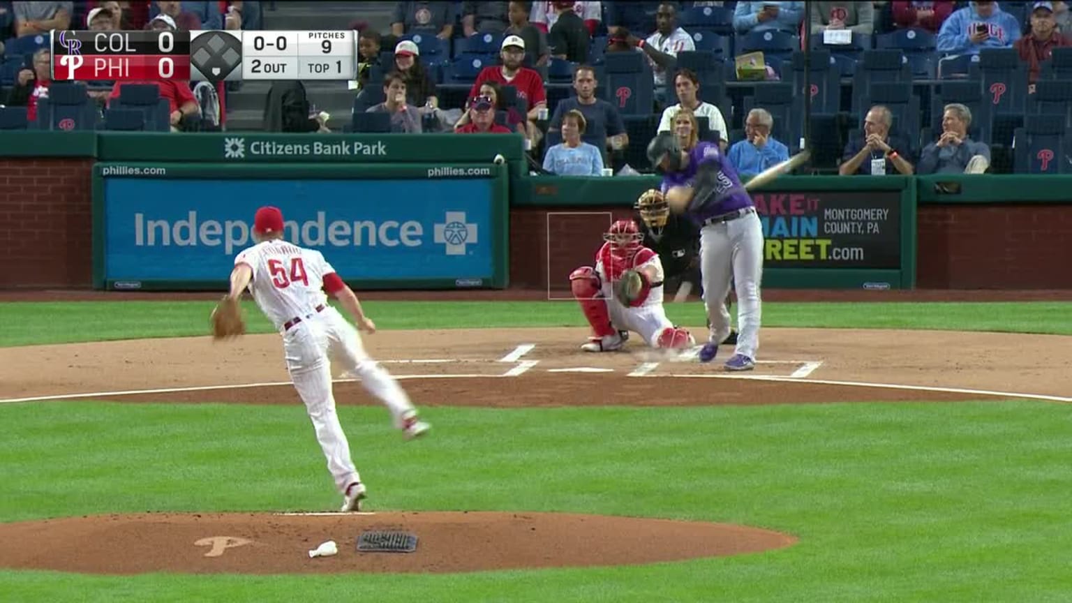 Sam Coonrod Foul to C.J. Cron | 09/10/2021 | Cleveland Guardians