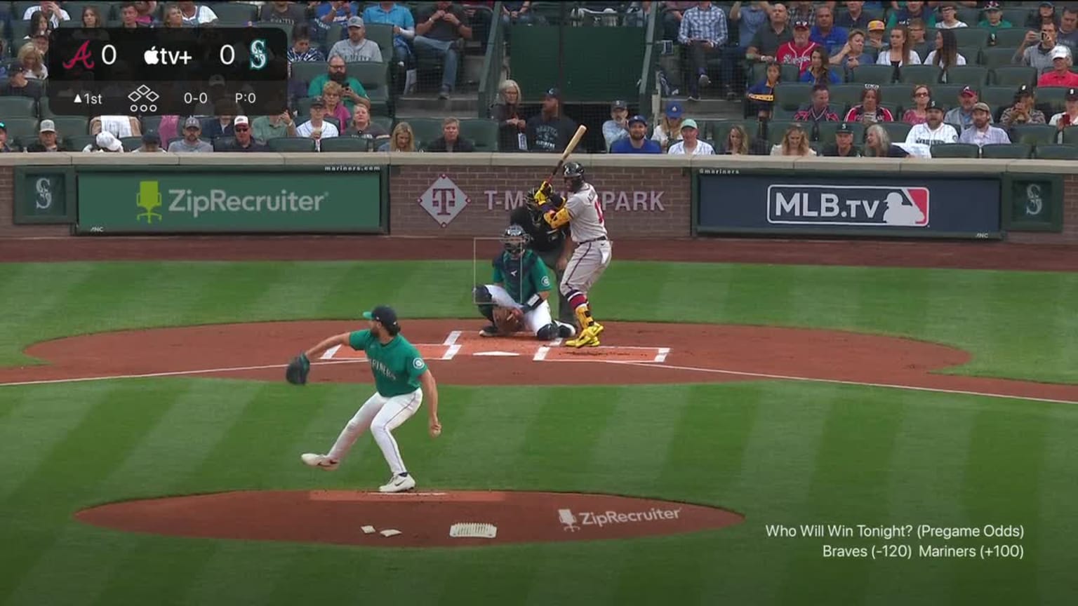 Ronald Acuna Jr. singles on a fly ball to center fielder Julio ...
