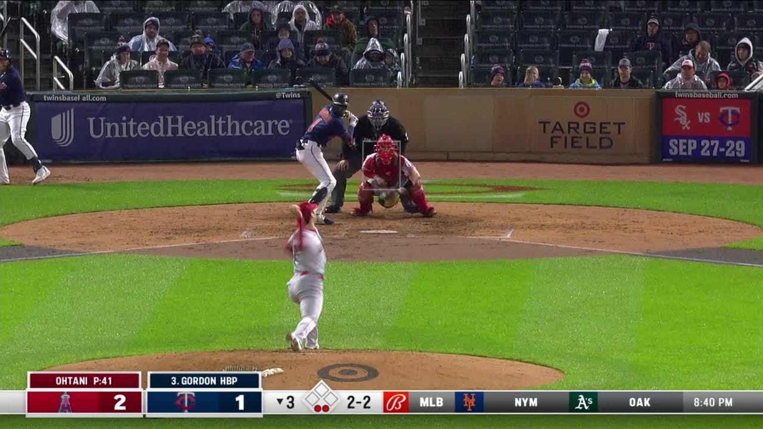 Shohei Ohtani Foul to Nick Gordon | 09/23/2022 | MLB.com