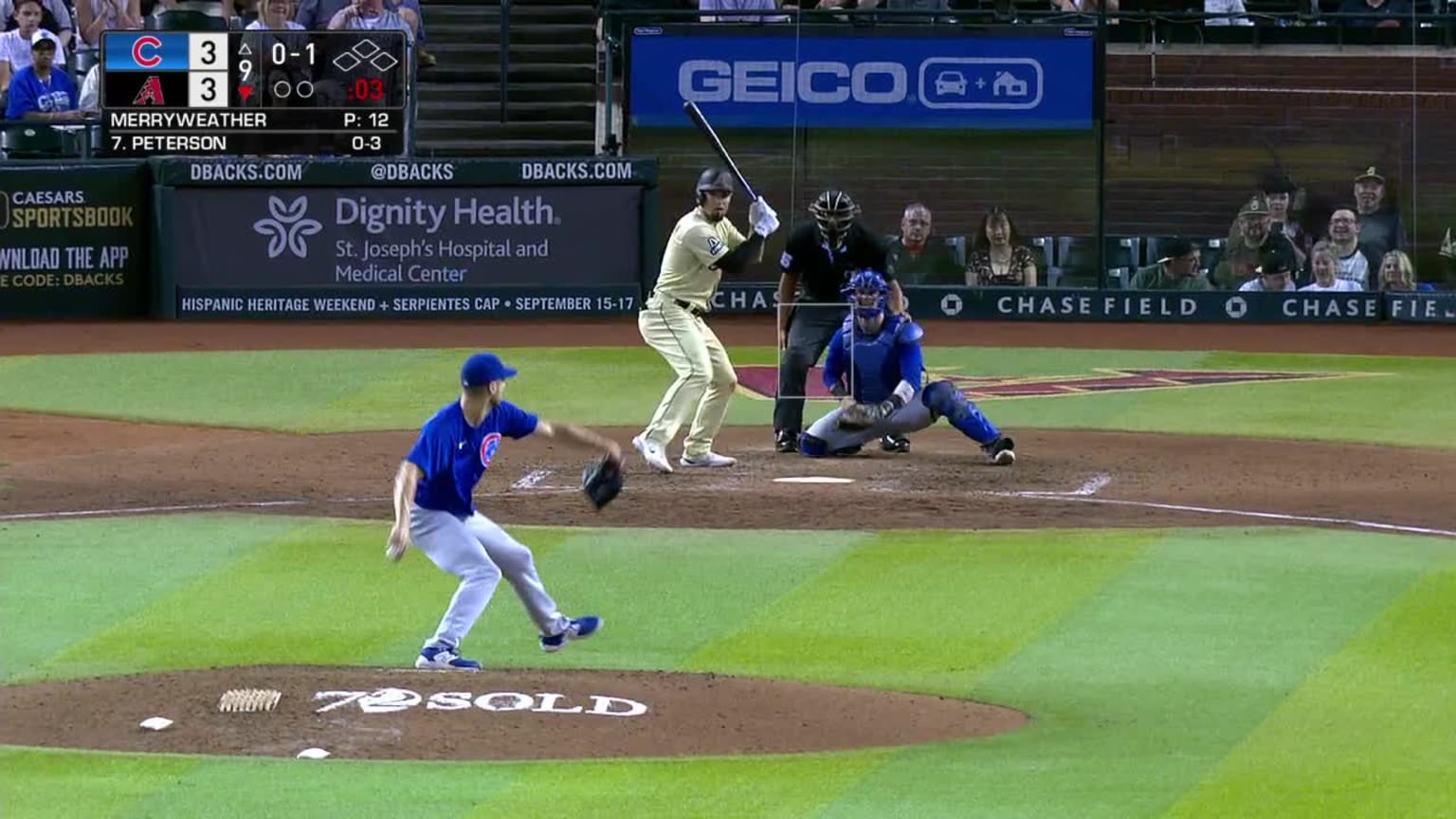 Jace Peterson reaches on a fielding error by shortstop Dansby Swanson ...