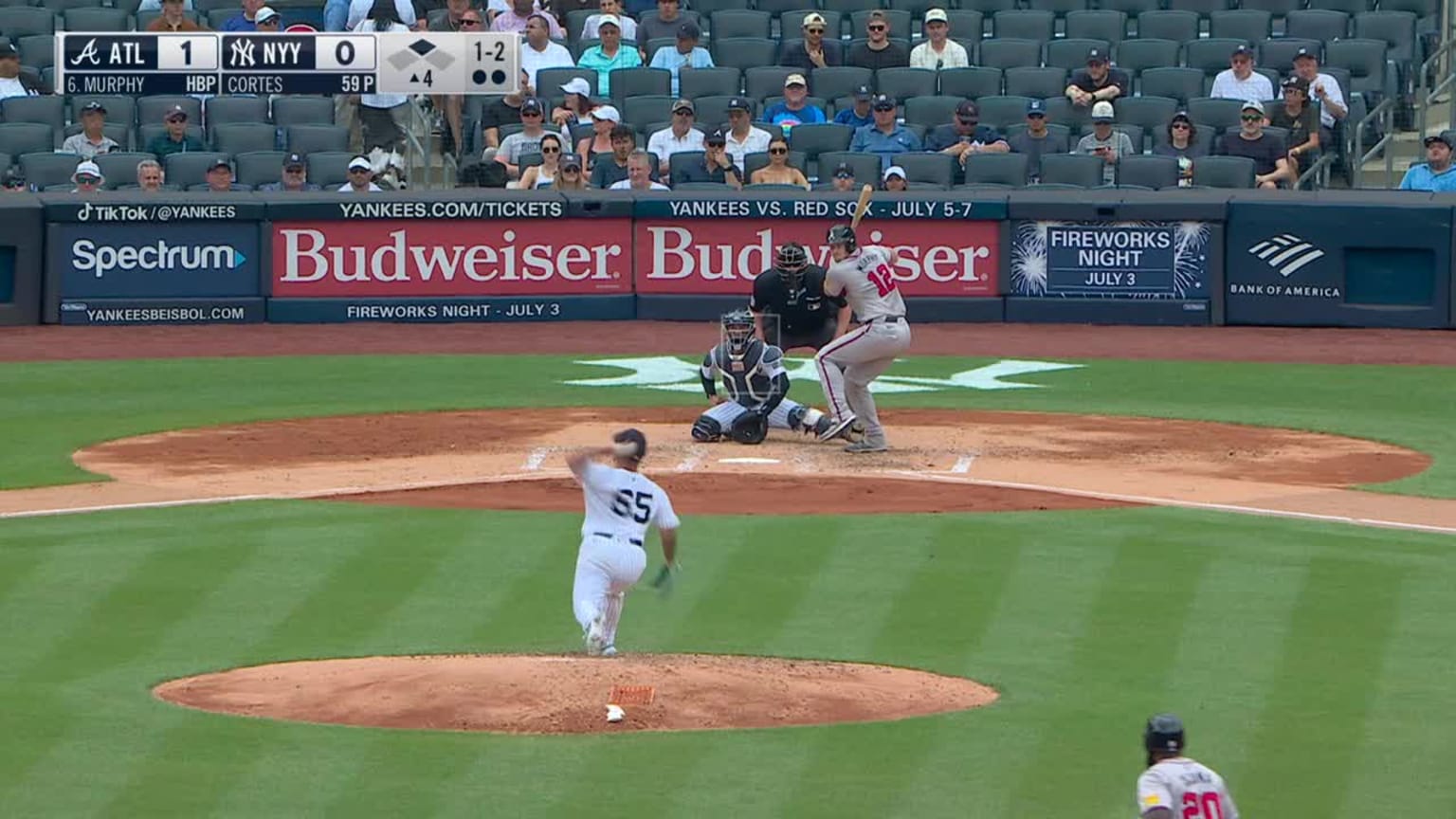 Sean Murphy strikes out swinging. | 06/23/2024 | New York Yankees