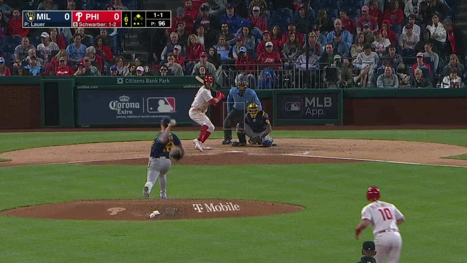 Eric Lauer Called Strike to Kyle Schwarber | 04/24/2022 | MLB.com