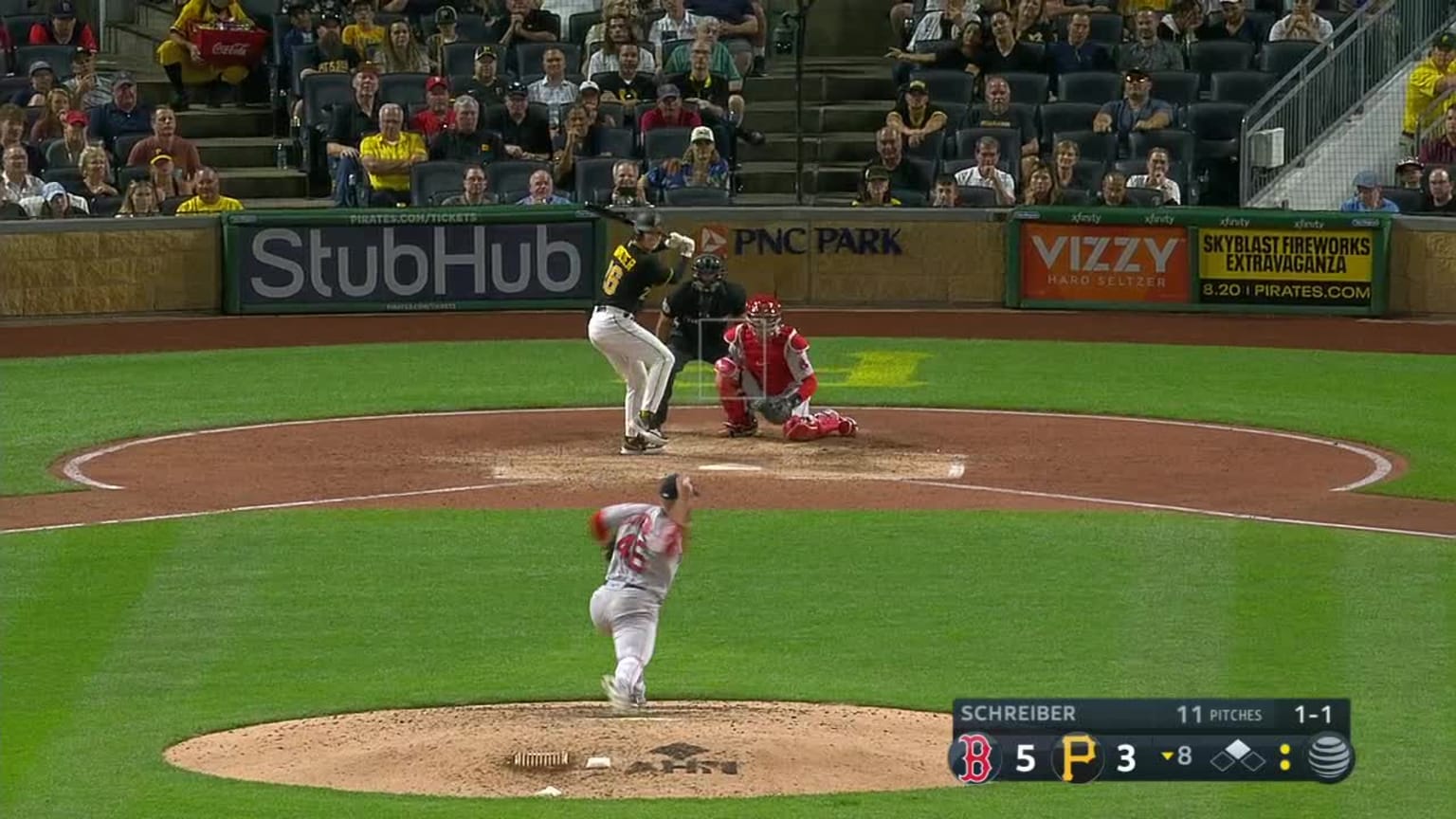 Josh VanMeter flies out to left fielder Tommy Pham. | 08/16/2022 | MLB.com