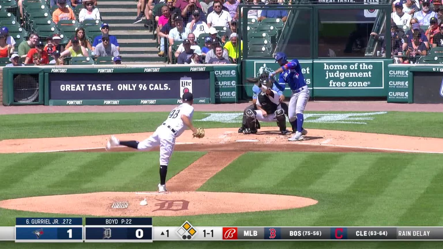 Matthew Boyd Ball to Lourdes Gurriel Jr. | 08/29/2021 | Seattle Mariners