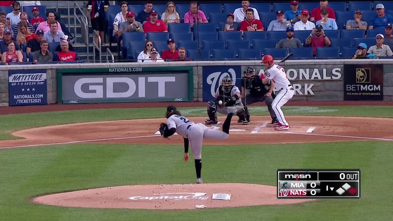 Nick Neidert Ball to Trea Turner | 07/21/2021 | St. Louis Cardinals