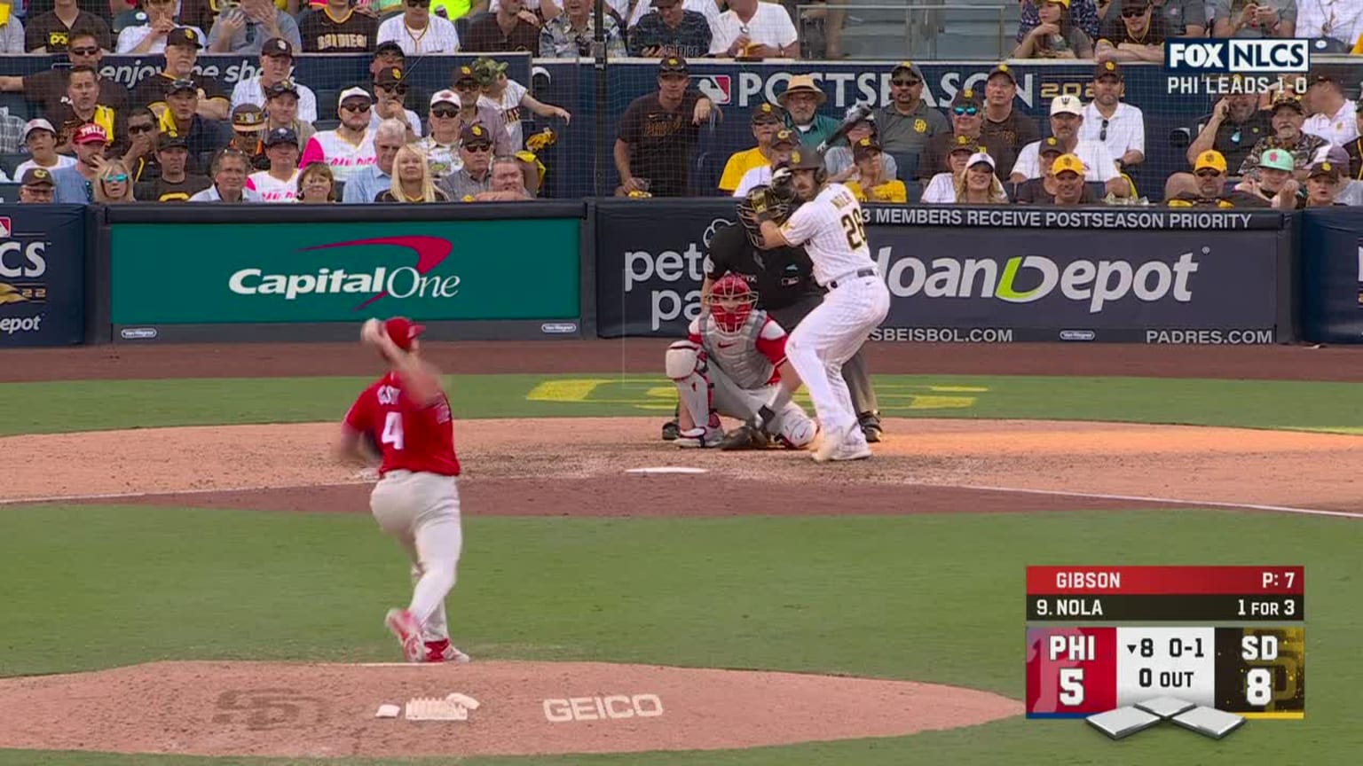 Austin Nola grounds out, shortstop Bryson Stott to first baseman Rhys ...