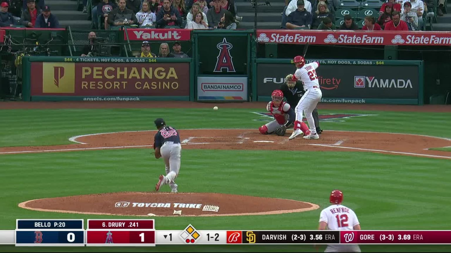 Brandon Drury strikes out swinging. | 05/23/2023 | Boston Red Sox