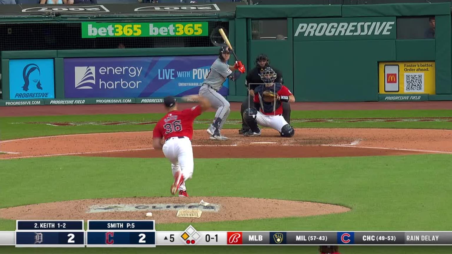 Colt Keith grounds out, pitcher Cade Smith to first baseman Josh Naylor ...