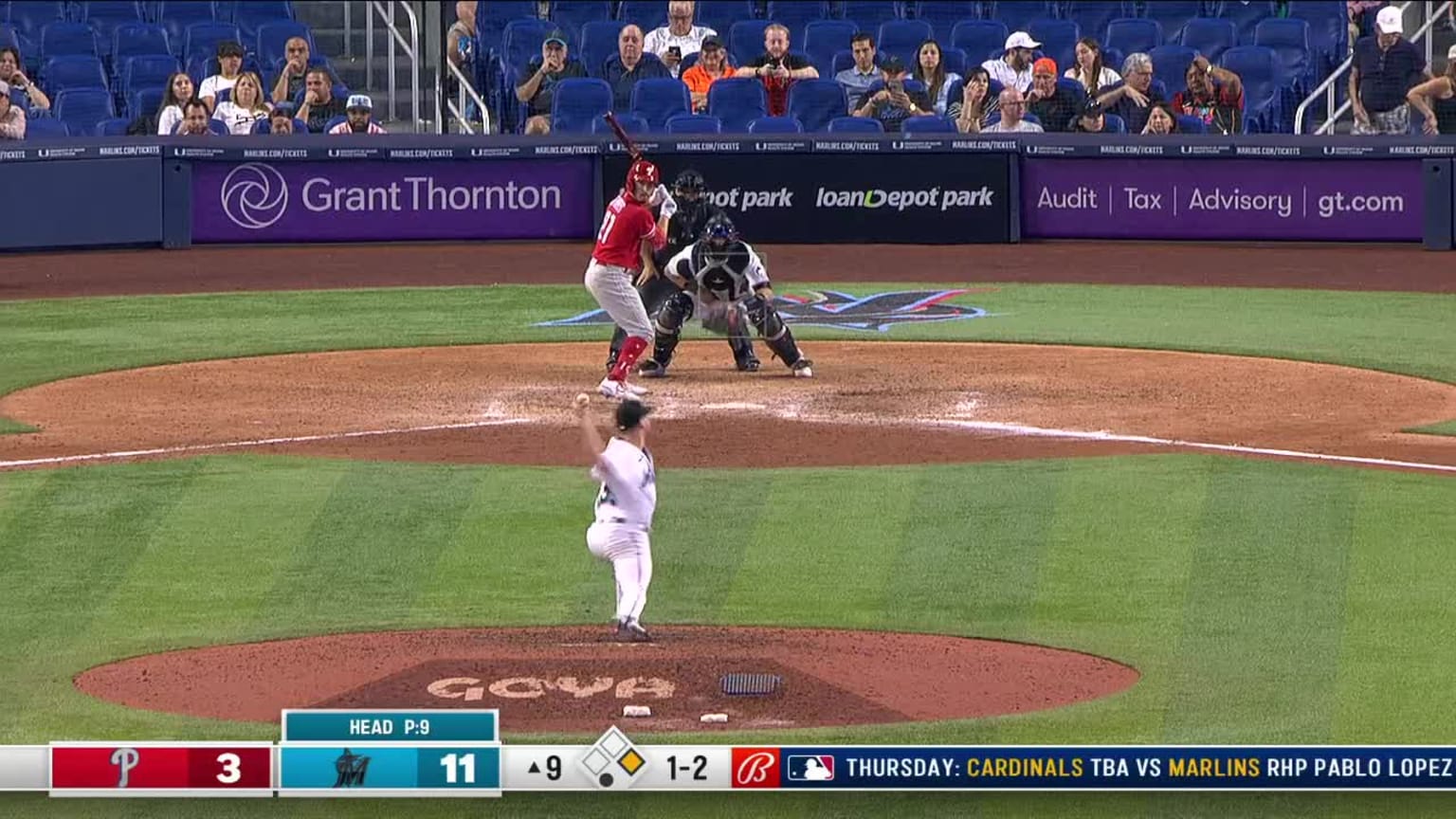 Louis Head Ball to Garrett Stubbs | 04/17/2022 | St. Louis Cardinals