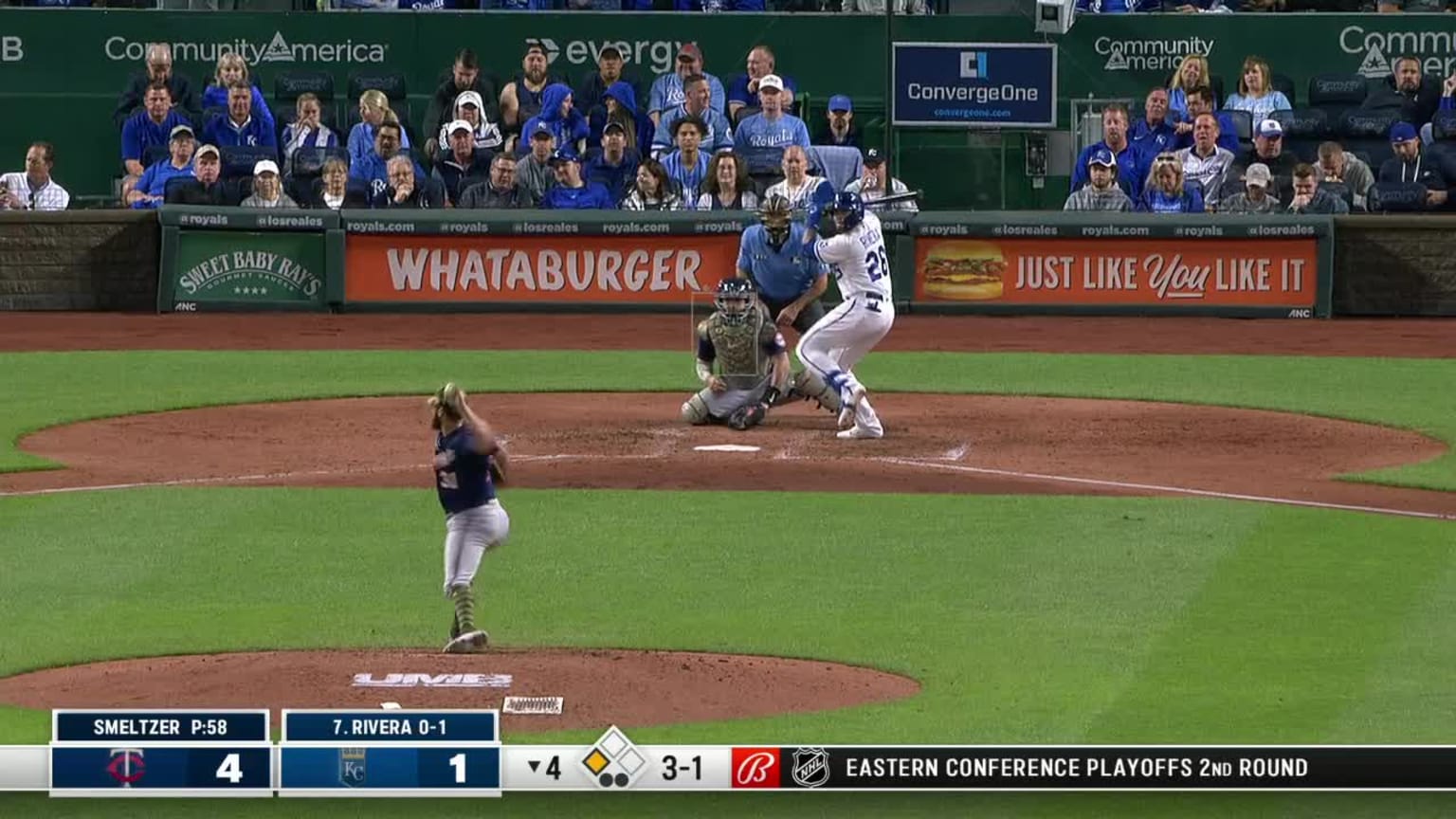 Emmanuel Rivera grounds out, pitcher Devin Smeltzer to first baseman ...