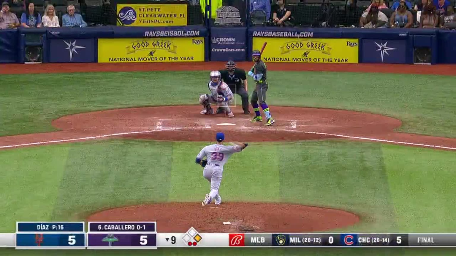 Edwin Díaz Strike cantado to José Caballero | 05/05/2024 | Lasmayores.com