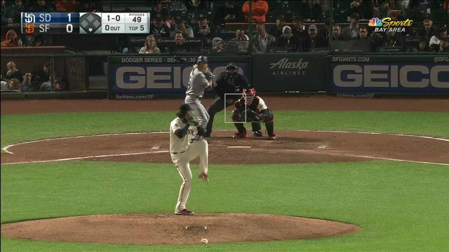 Travis Jankowski singles on a soft ground ball to pitcher Casey Kelly ...