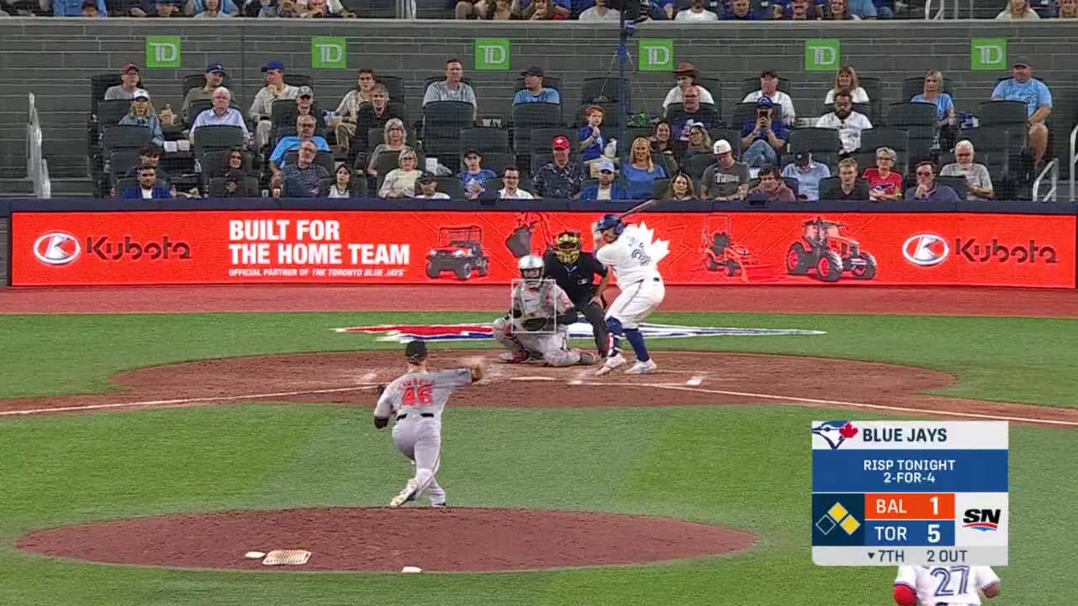 Alejandro Kirk grounds out, second baseman Jackson Holliday to first ...