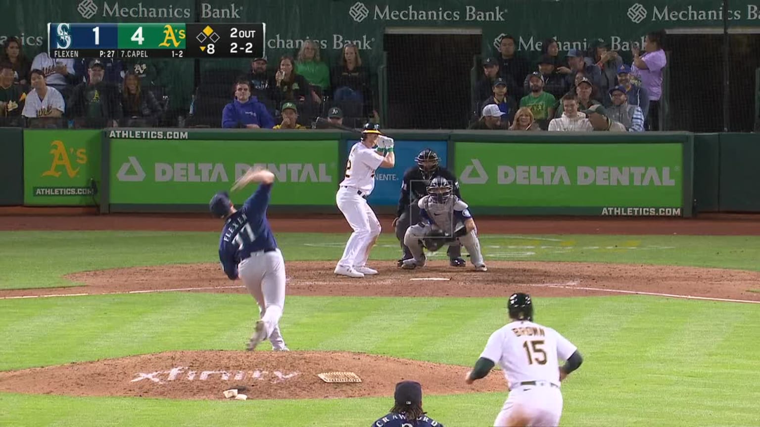 Conner Capel grounds out, shortstop J. P. Crawford to first baseman ...