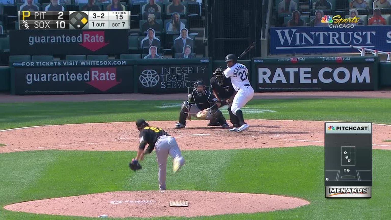 Edwin Encarnacion grounds into a double play, shortstop Erik Gonzalez ...