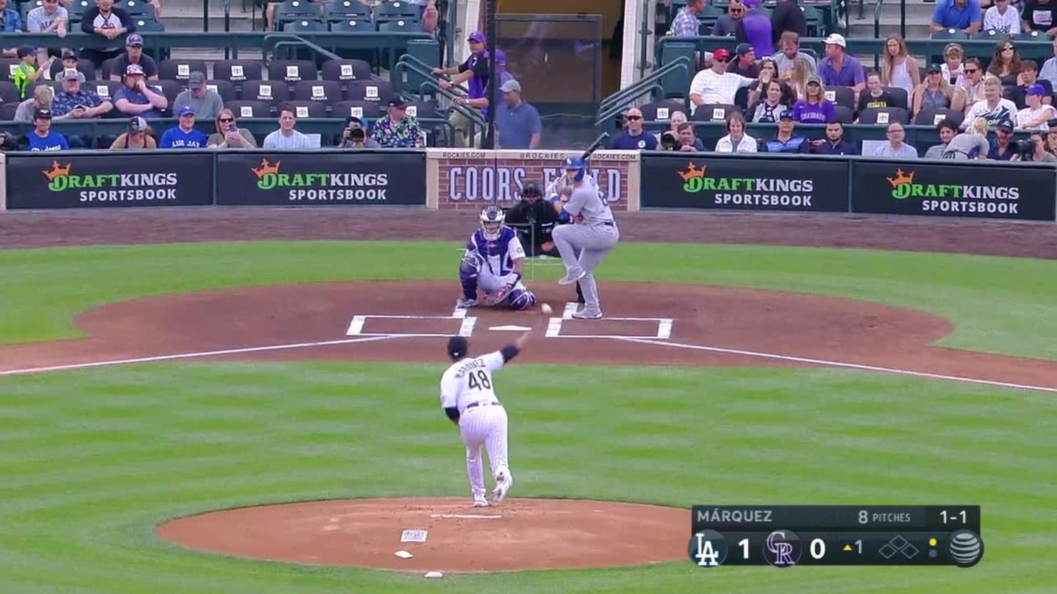 German Marquez Foul to Will Smith | 06/29/2022 | MLB.com