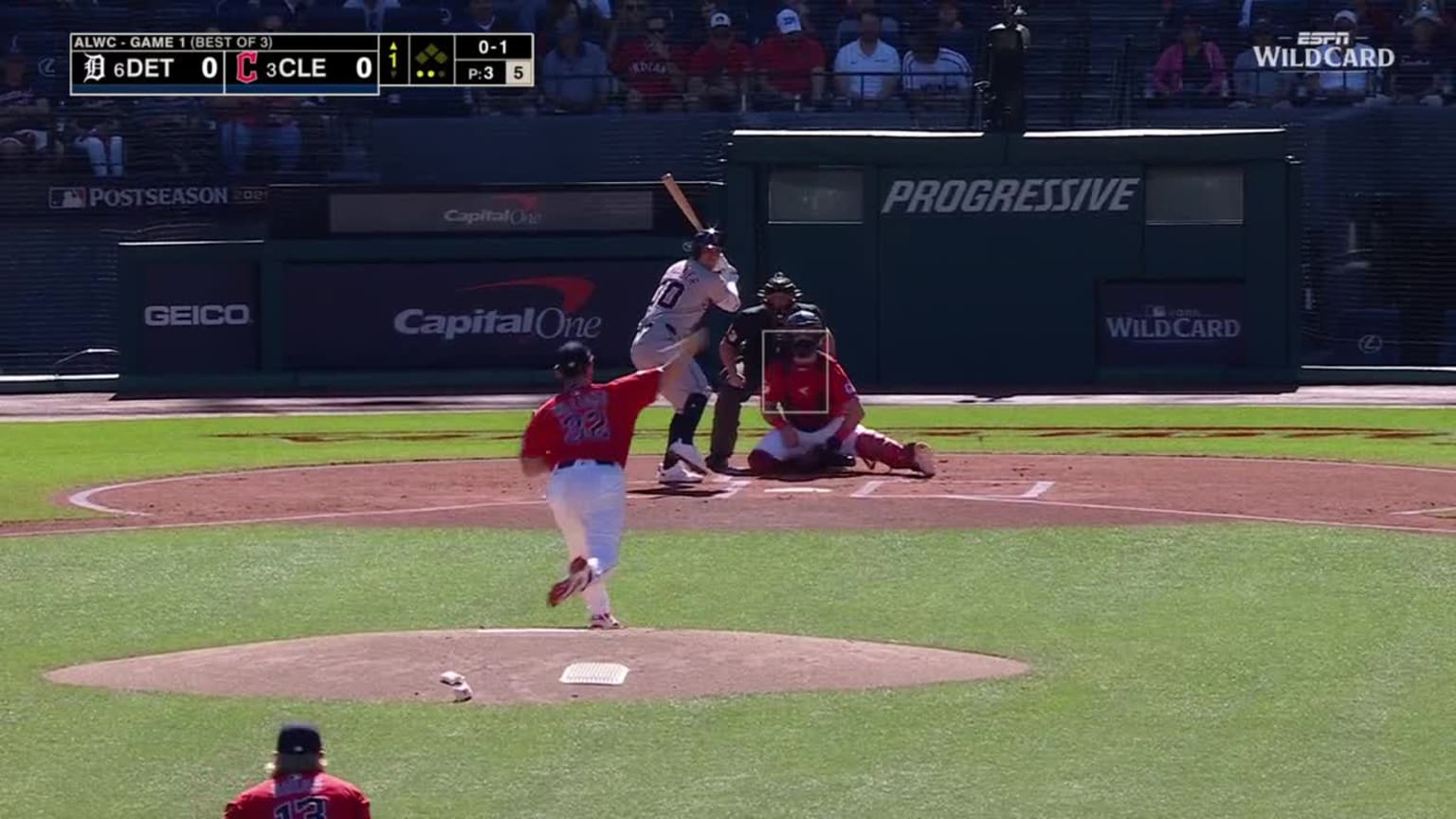 Kerry Carpenter singles on a line drive to right fielder Johnathan ...