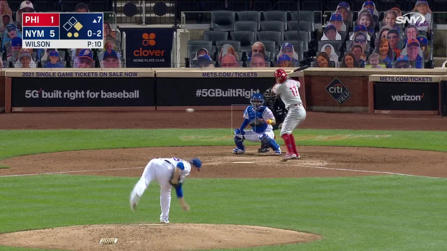 Rhys Hoskins reaches on a fielding error by center fielder Brandon ...
