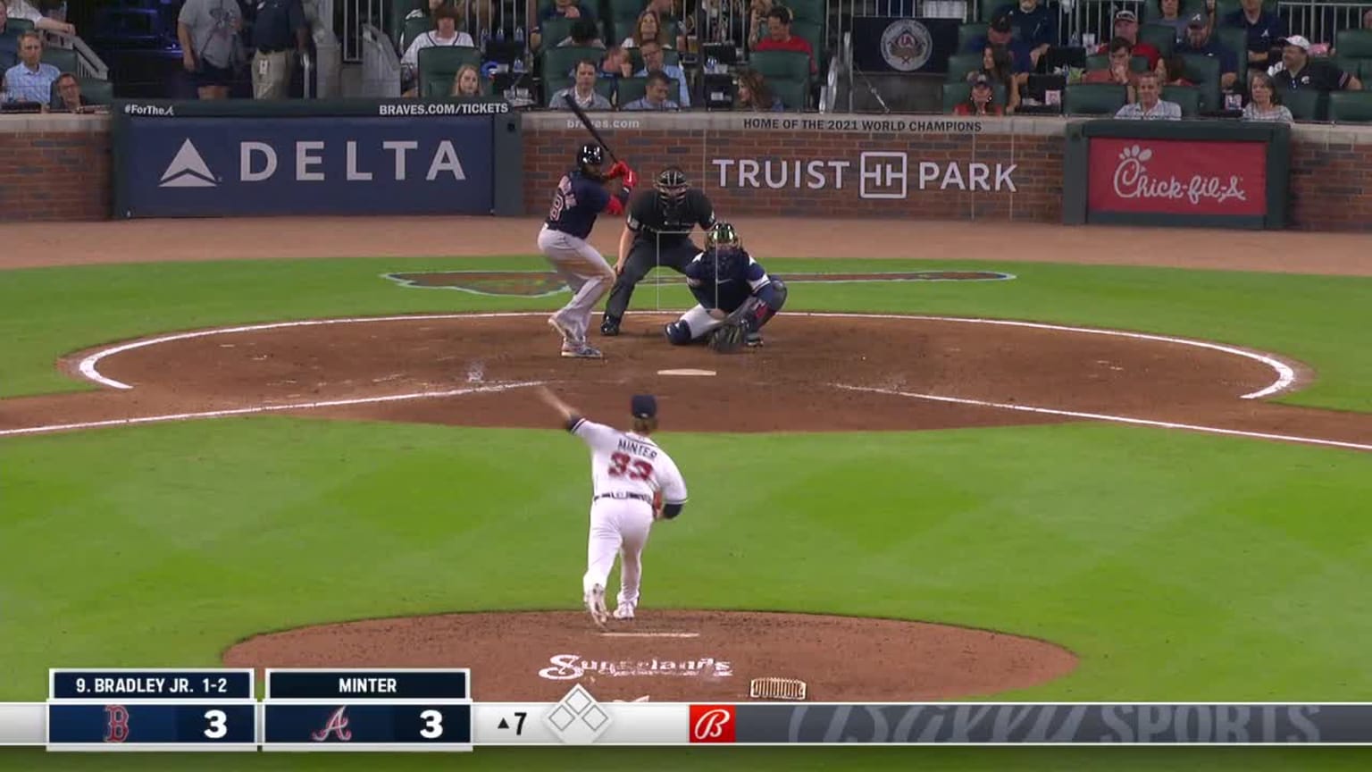 A.J. Minter Called Strike to Jackie Bradley Jr. | 05/11/2022 | MLB.com