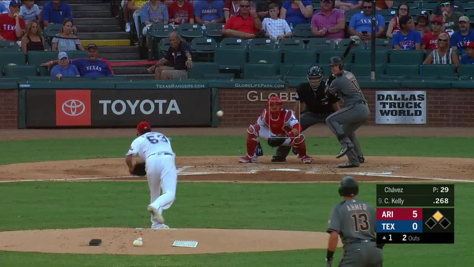 Jesse Chavez Called Strike to Carson Kelly | 07/17/2019 | Atlanta Braves
