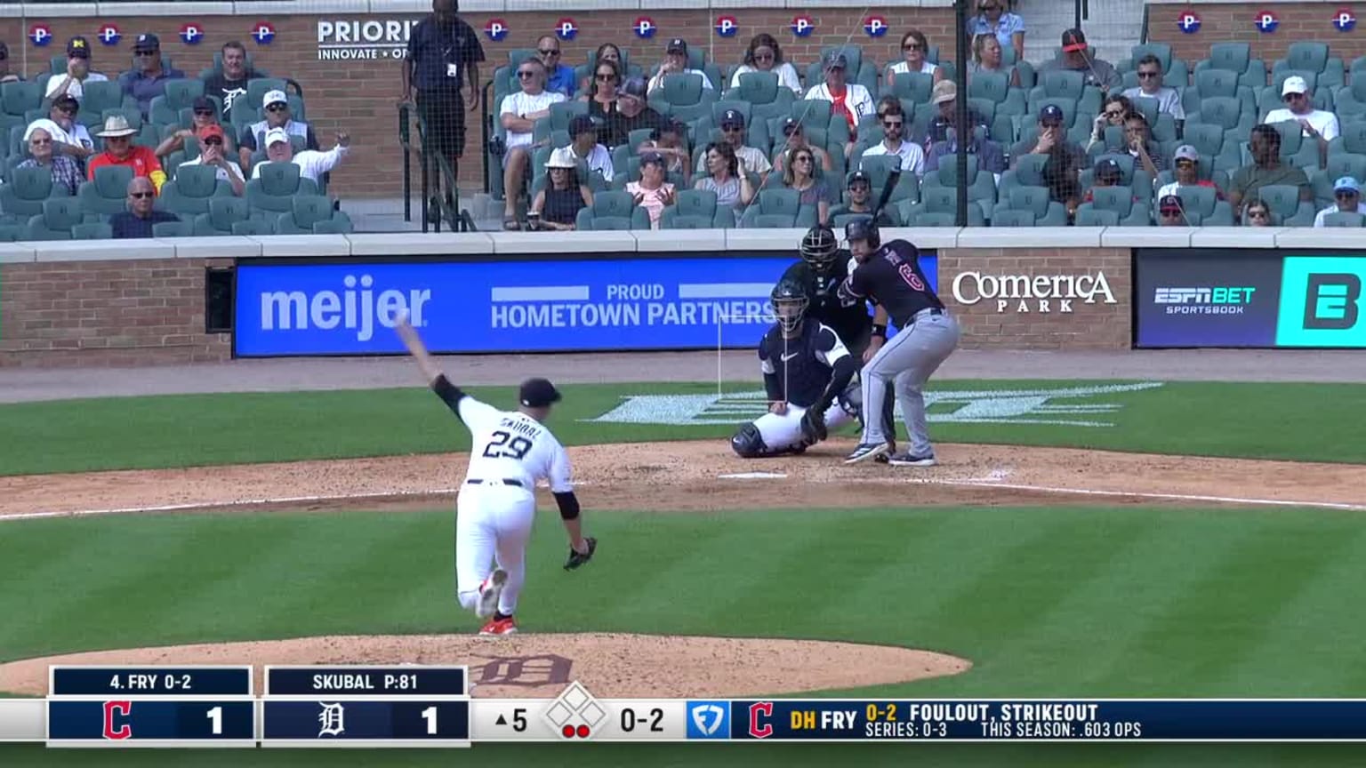 David Fry strikes out swinging. | 09/18/2025 | Detroit Tigers