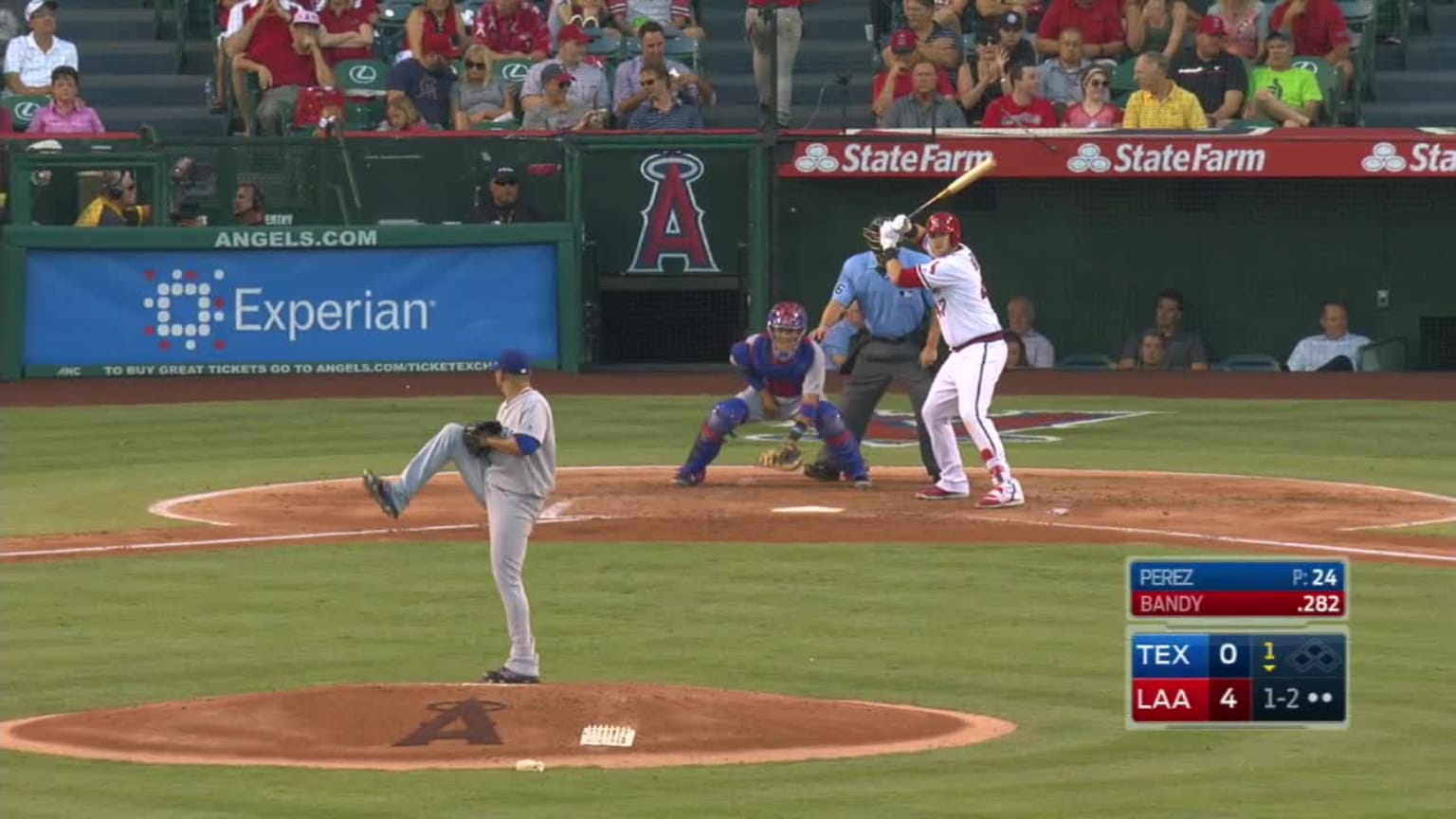 Jett Bandy flies out to center fielder Ian Desmond. | 07/20/2016 ...