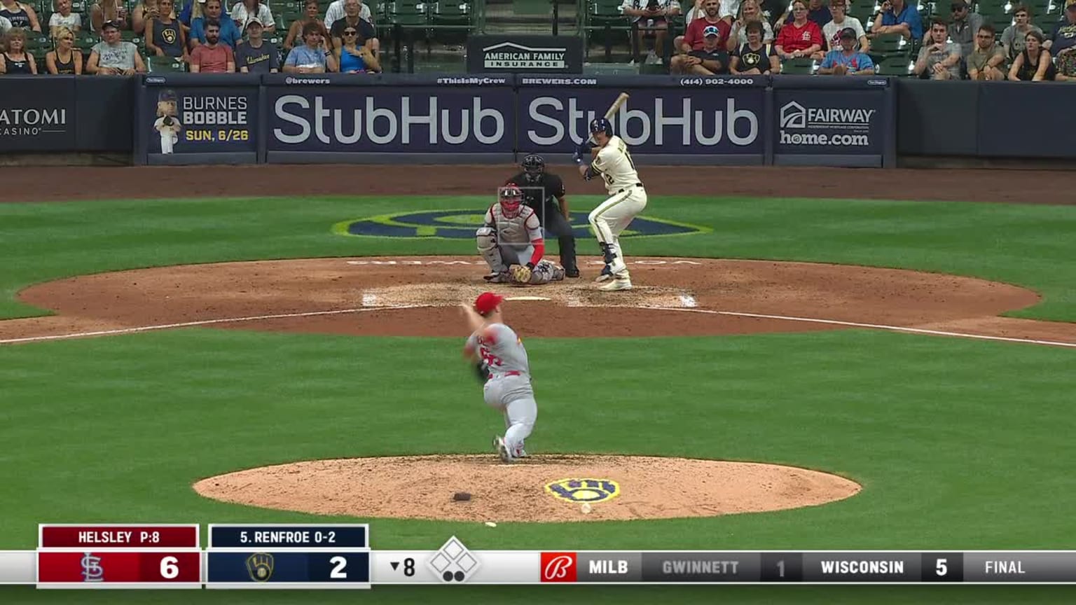 Ryan Helsley Called Strike to Hunter Renfroe | 06/21/2022 | MLB.com