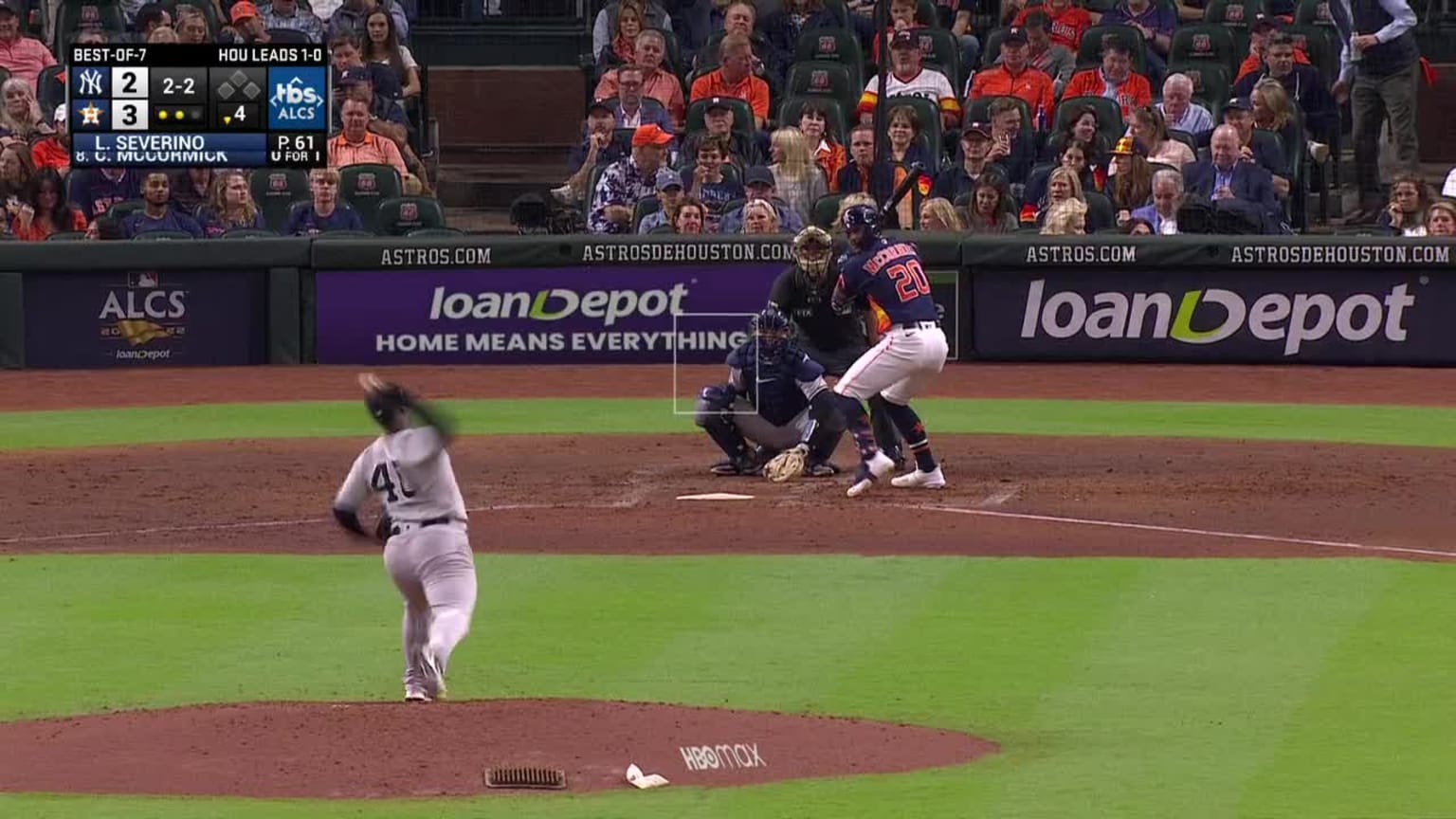 Chas McCormick strikes out swinging. | 10/20/2022 | New York Yankees