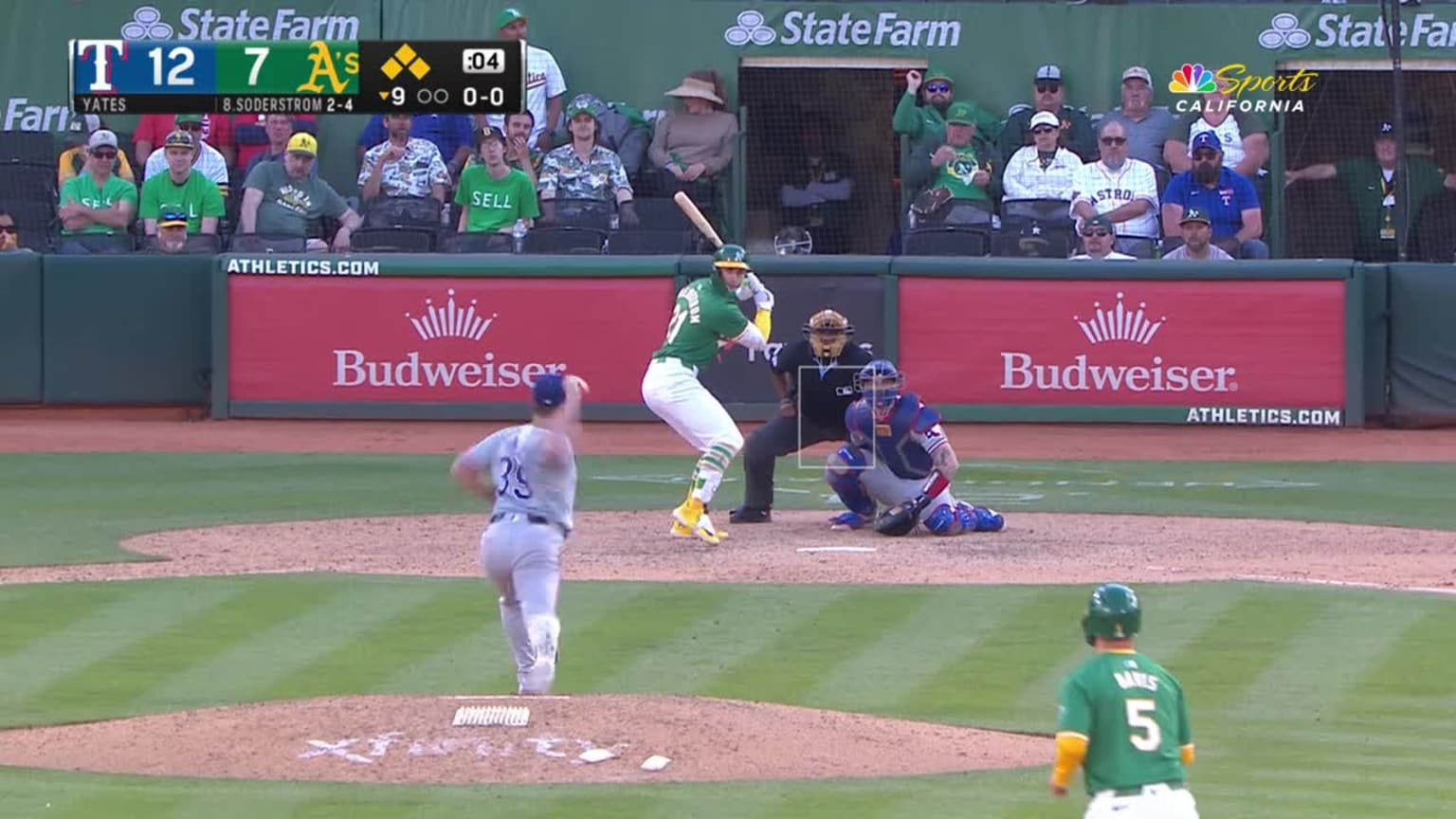 Kirby Yates Called Strike to Tyler Soderstrom | 05/08/2024 | MLB.com