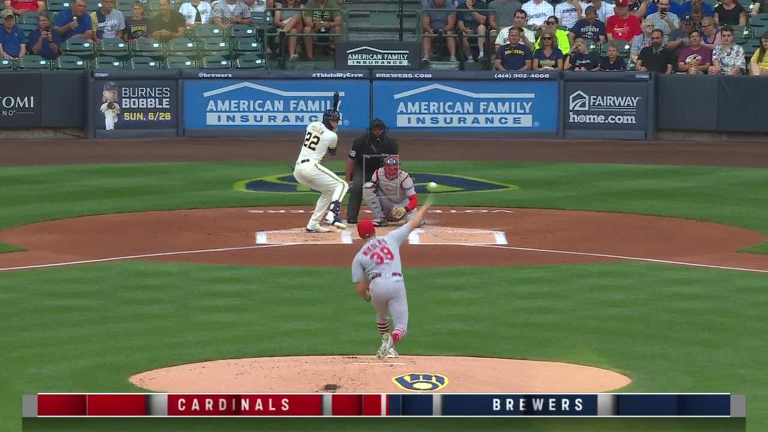 Miles Mikolas Called Strike to Christian Yelich | 06/20/2022 | Los ...