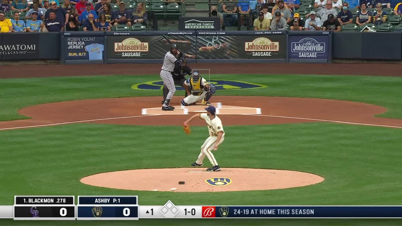 Aaron Ashby Ball to Charlie Blackmon | 07/25/2022 | Cincinnati Reds