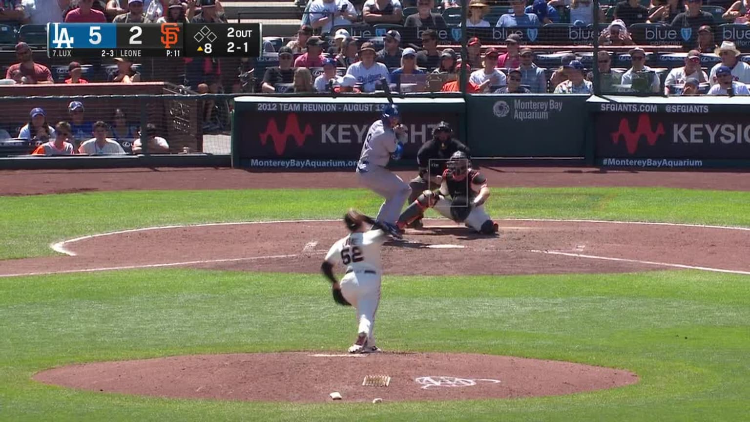 Dominic Leone Foul to Gavin Lux | 08/04/2022 | MLB.com