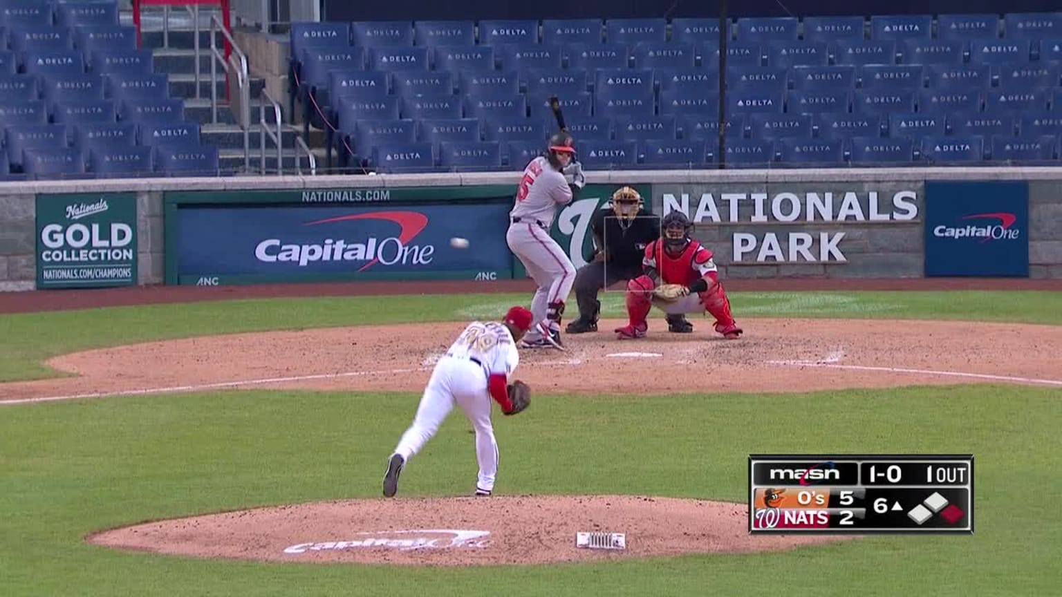 Sam Freeman Bola mala to Chance Sisco | 09/08/2020 | Lasmayores.com