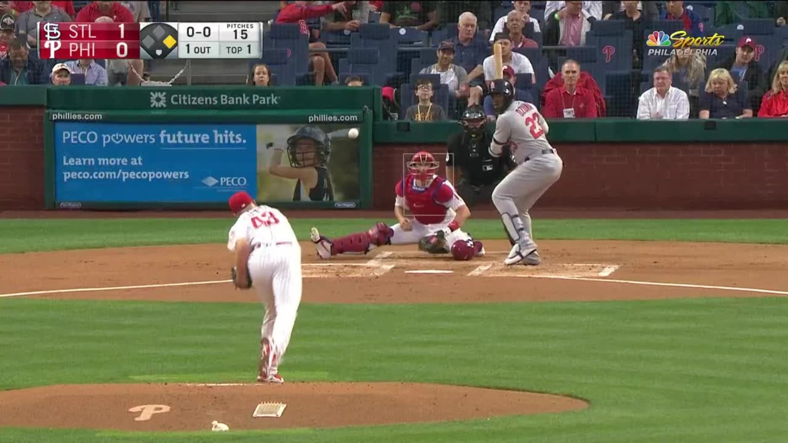 Nick Pivetta Ball to Marcell Ozuna | 05/28/2019 | Atlanta Braves