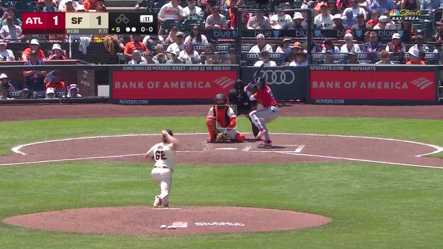 Nick Allen lines out to pitcher Logan Webb. | 06/07/2025 | MLB.com